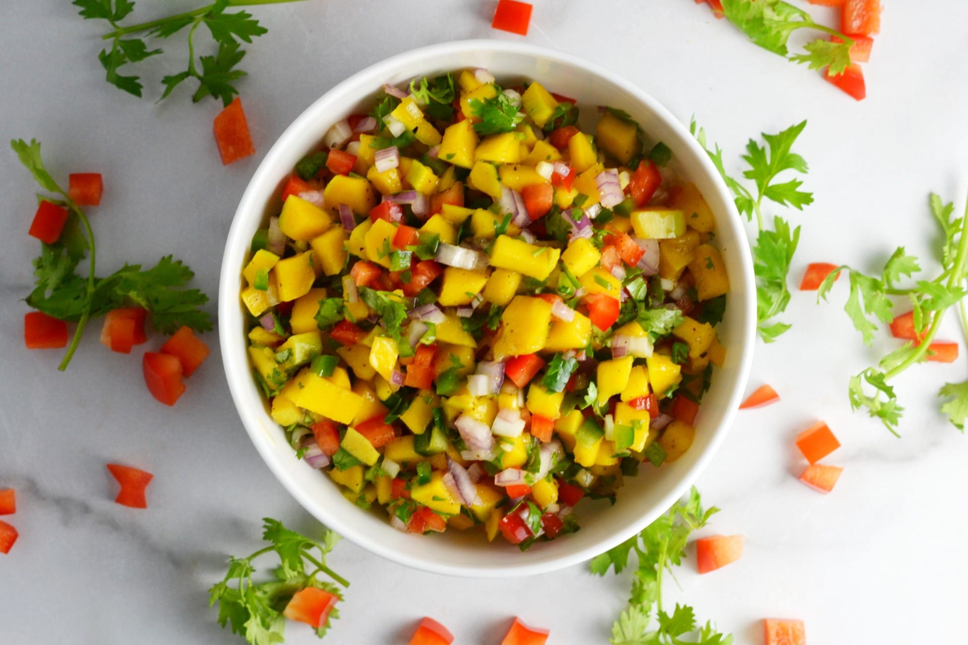 Quick and Easy Fresh Mango Salsa - Delish D'Lites