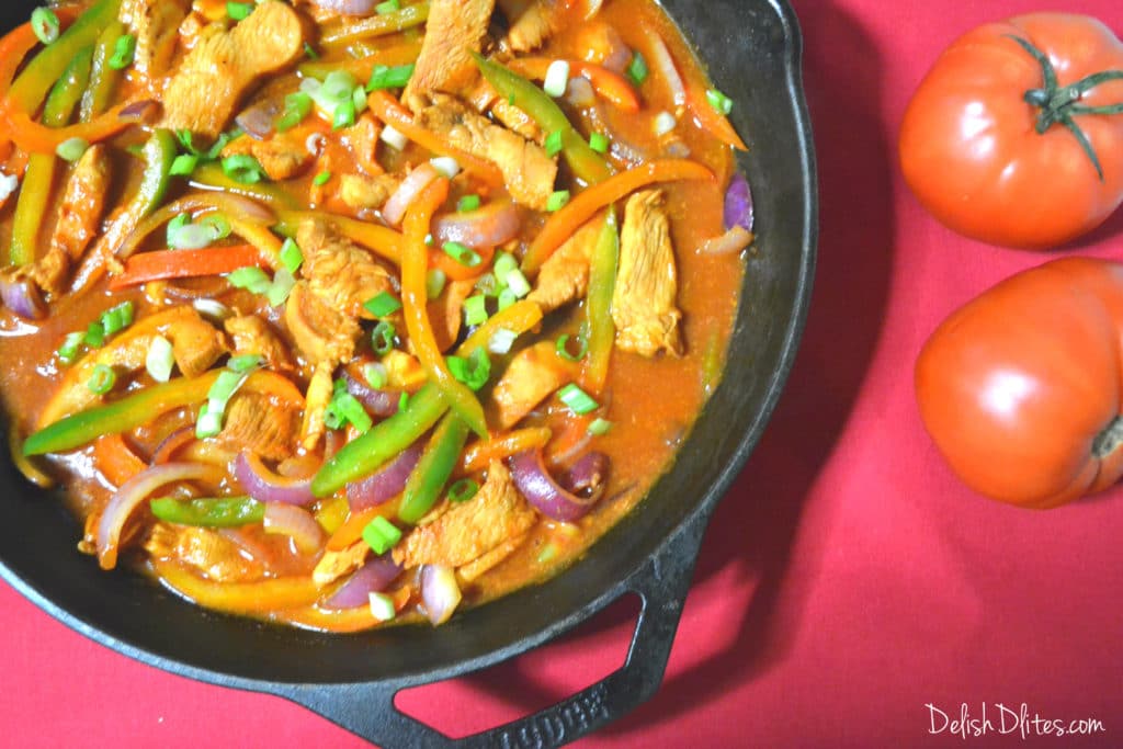 Pollo Salteado (Sauteed Chicken Stir-Fry) - Delish D'Lites