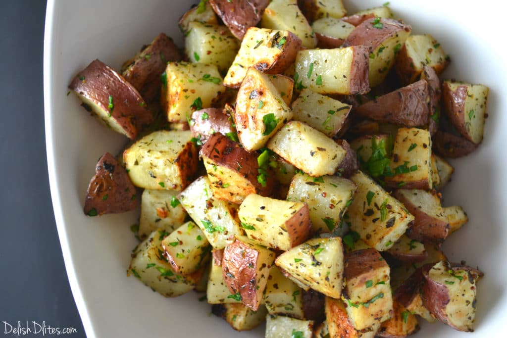 Mustard Roasted Potatoes - Delish D'Lites