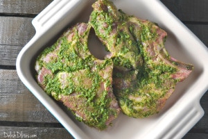 Grilled Pesto Pork Chops - Delish D'Lites
