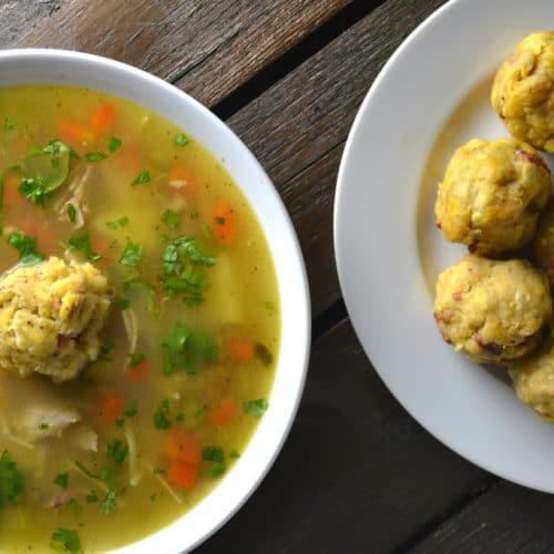 Sopa De Pollo Con Mofongo (Puerto Rican Chicken Soup) - Delish D'Lites