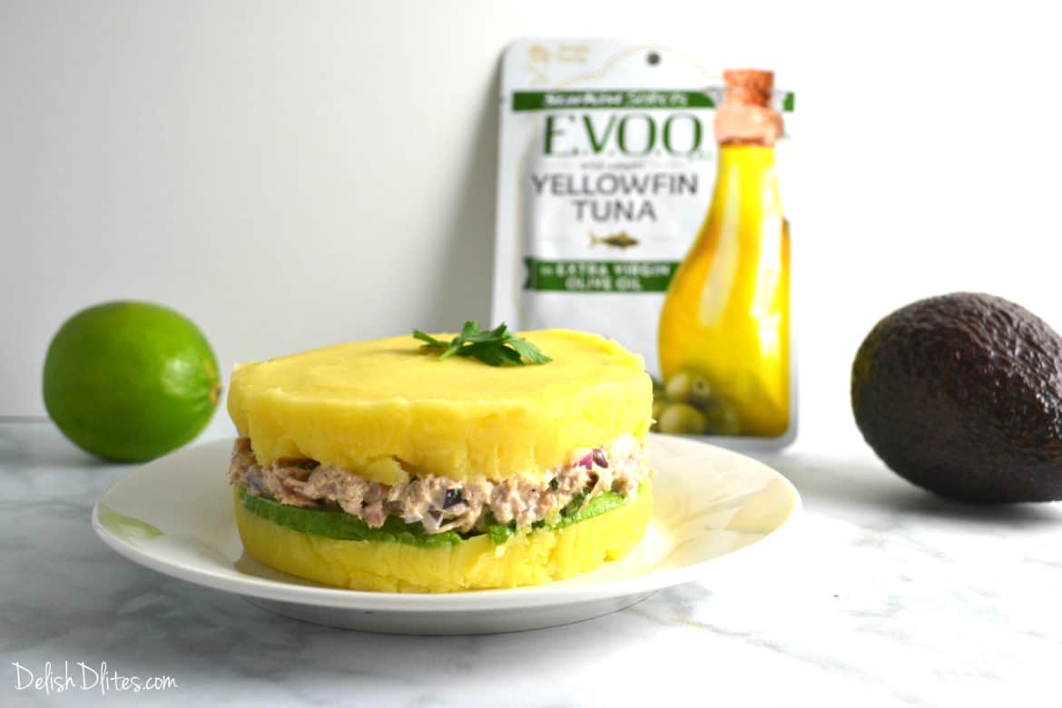 Peruvian Causa Rellena (Layered Potato Casserole) - Delish D'Lites