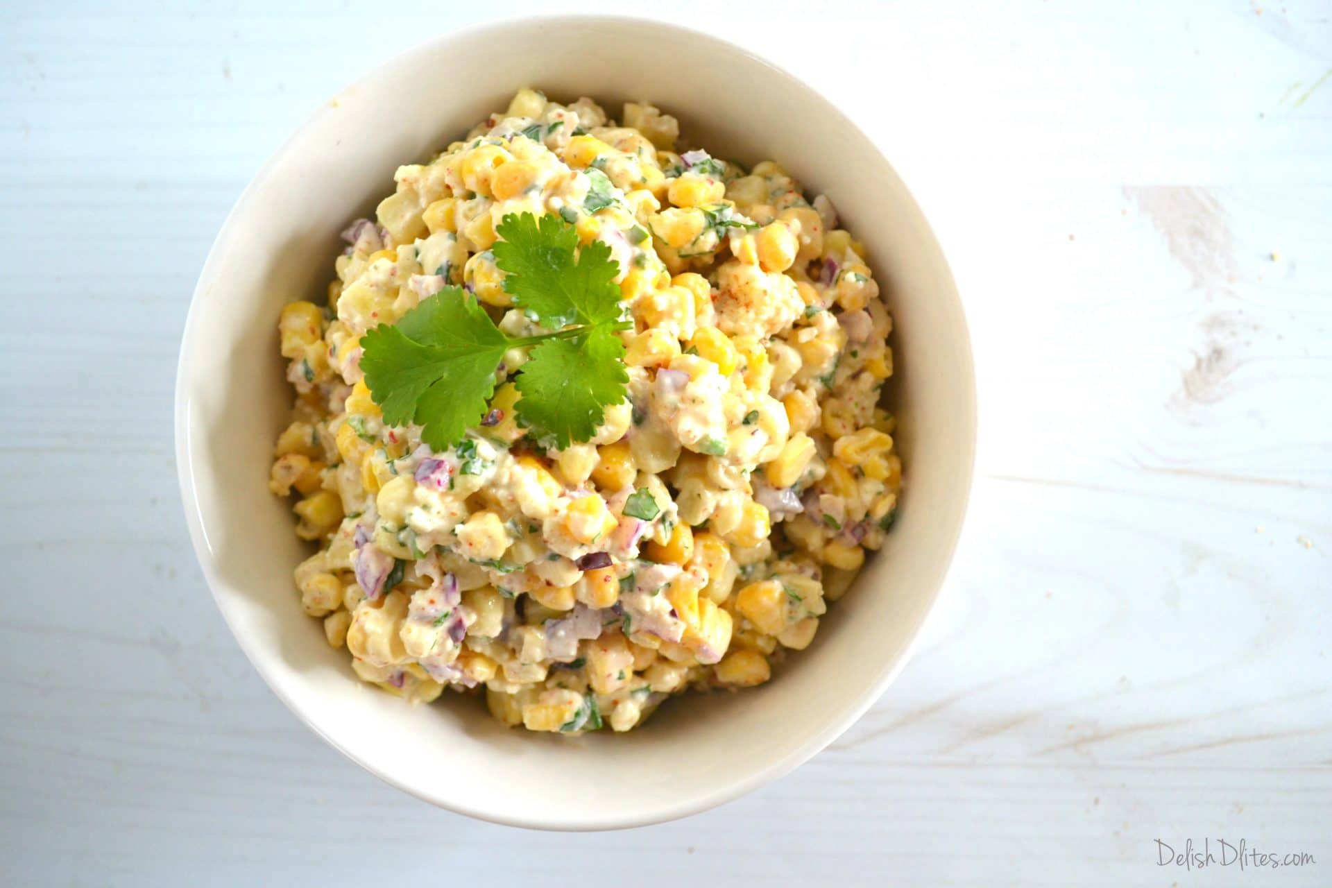 Mexican Street Corn Salad (Ensalada De Elotes) - Delish D'Lites