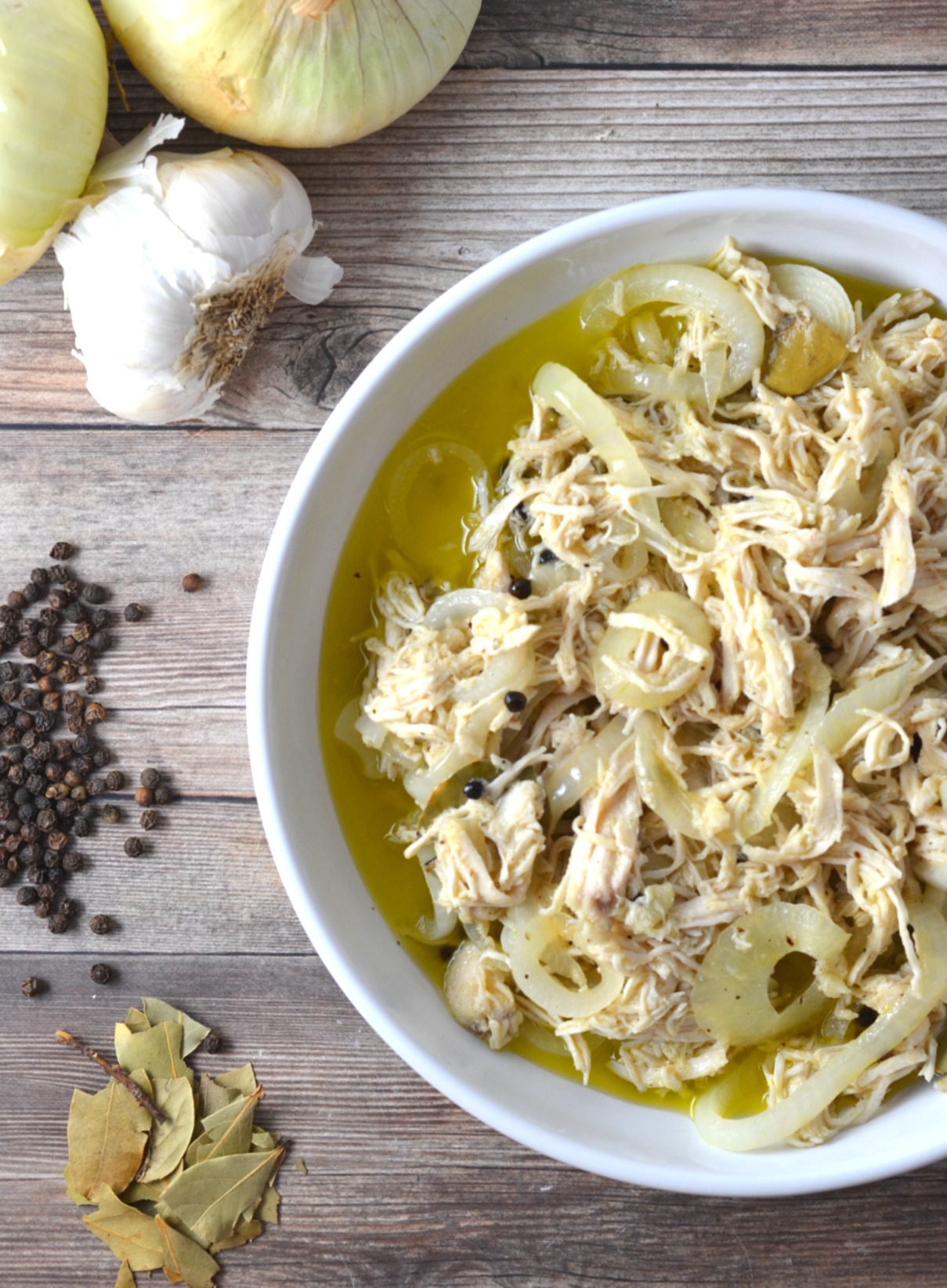 Pollo En Escabeche (Puerto Rican Pickled Chicken) - Delish D'Lites