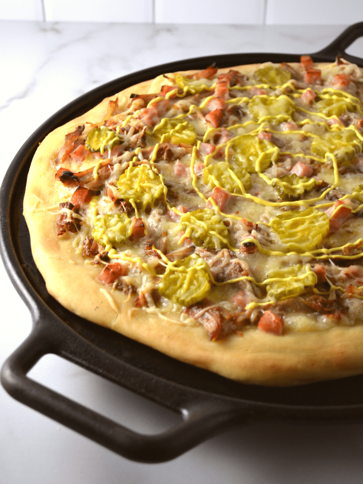 Cuban Sandwich Pizza (Pizza Cubano) - Delish D'Lites