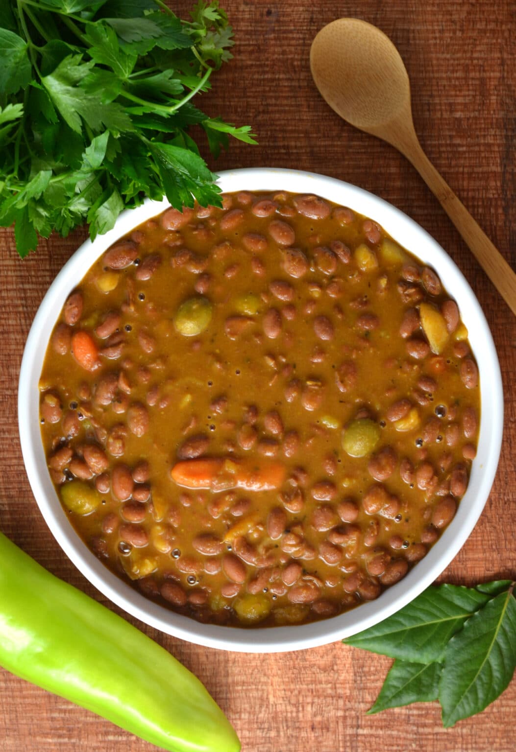 Habichuelas Guisadas (Puerto Rican Stewed Beans) - Delish D'Lites