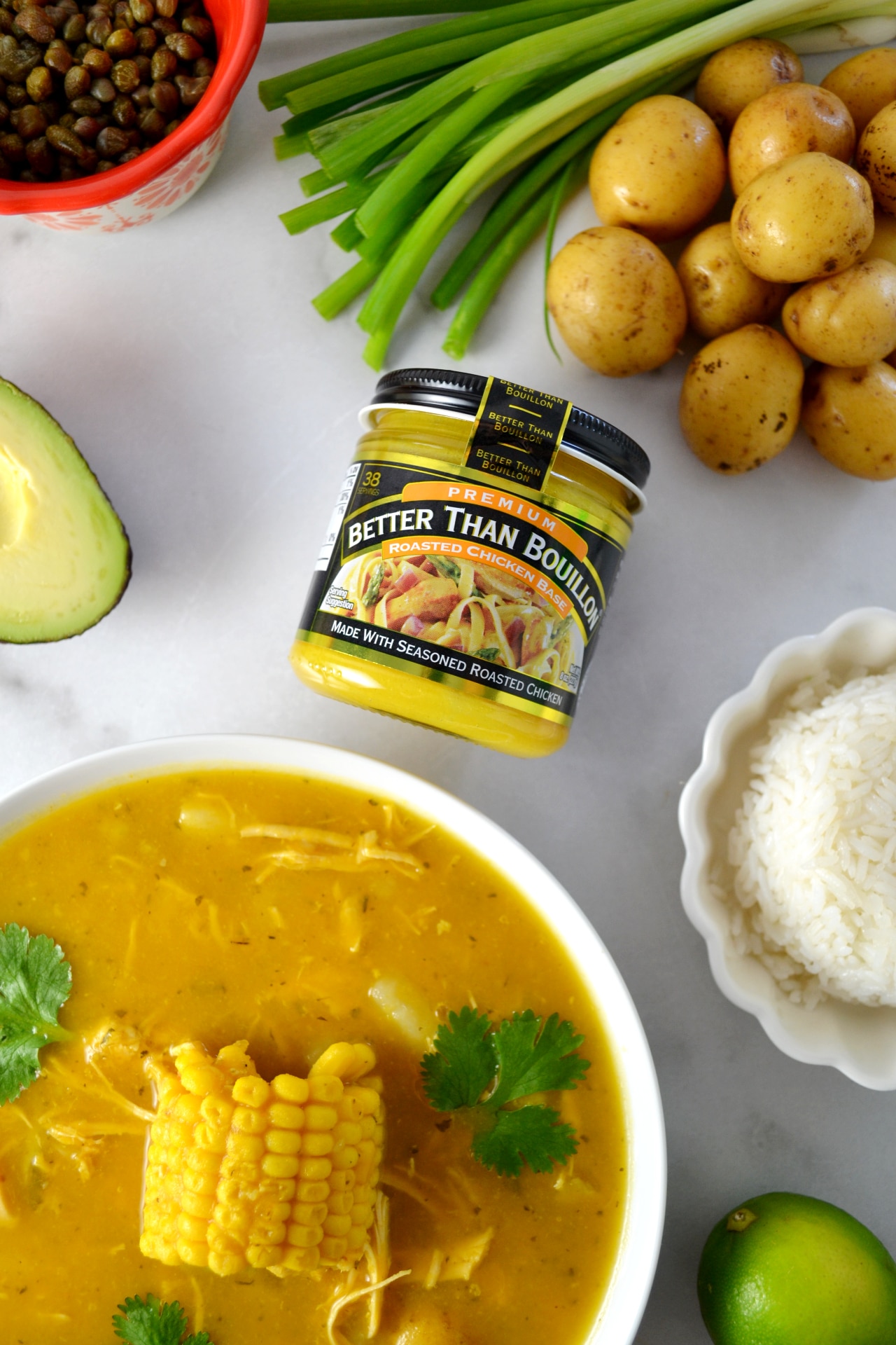 Colombian Ajiaco (Chicken and Potato Soup) - Delish D'Lites