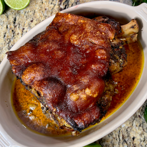 Puerto Rican Pernil (Roast Pork Shoulder) - Delish D'Lites